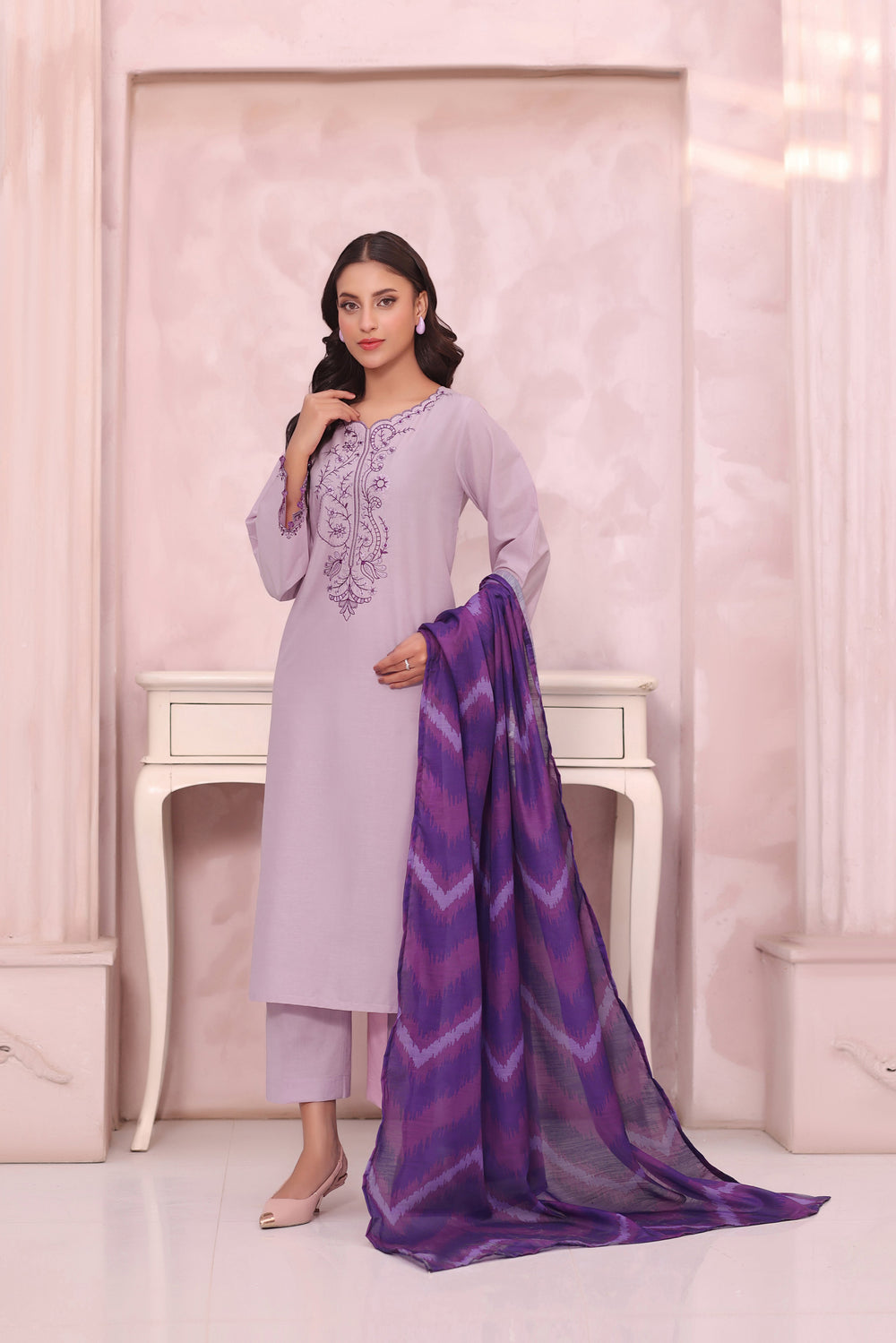 Buy Affordable Luxury Fairy Dust Schiffli 3PC Lawn Dress