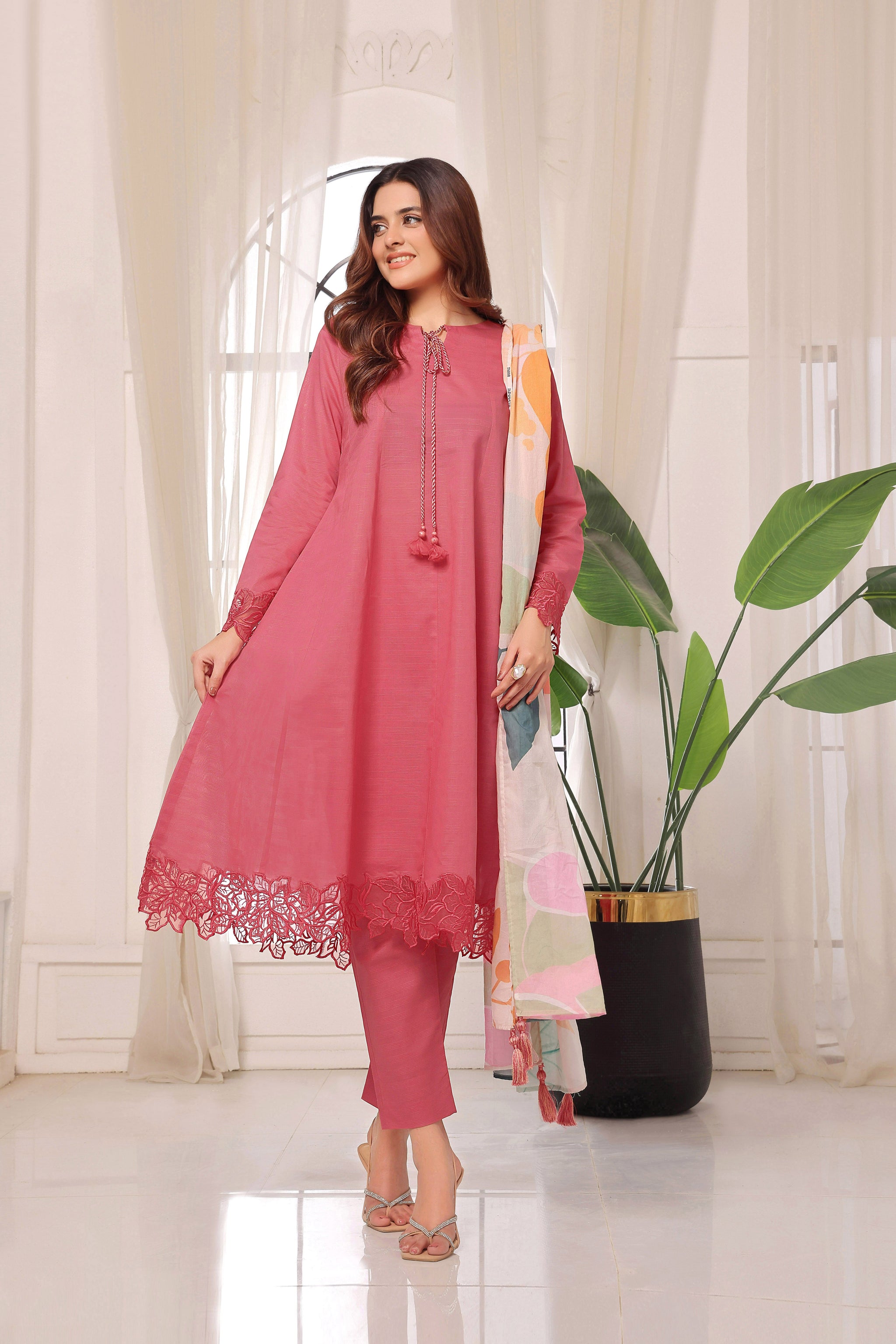 Buy Luxeurs Ready to Wear DewDrop Embroidered 3PC Lawn Dress